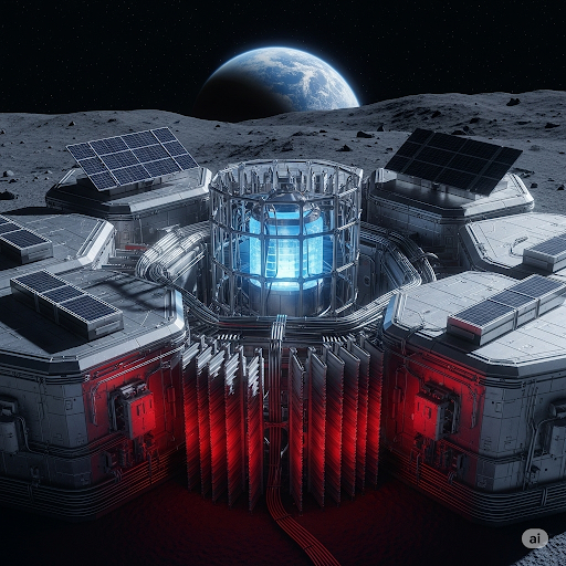 Nuclear Reactor on the Moon